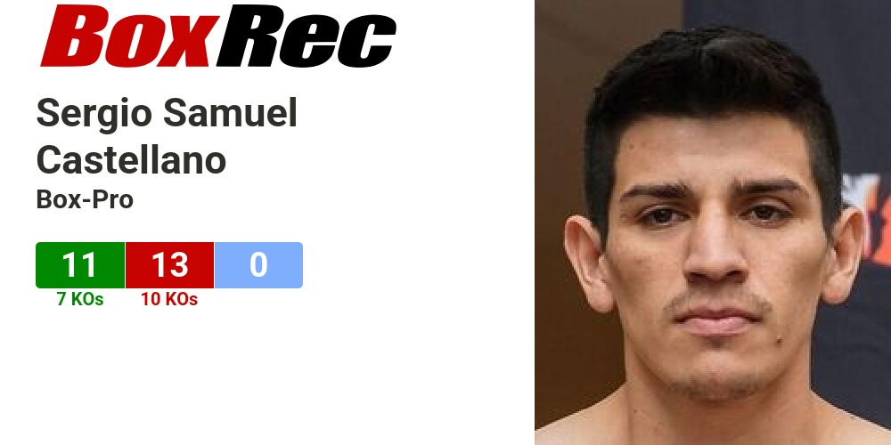 BoxRec: Sergio Samuel Castellano