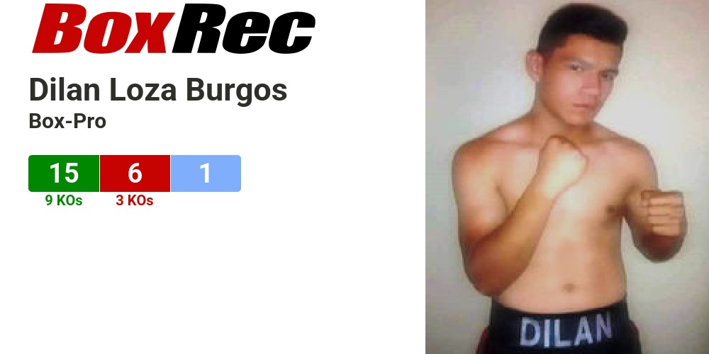 BoxRec: Dilan Loza Burgos