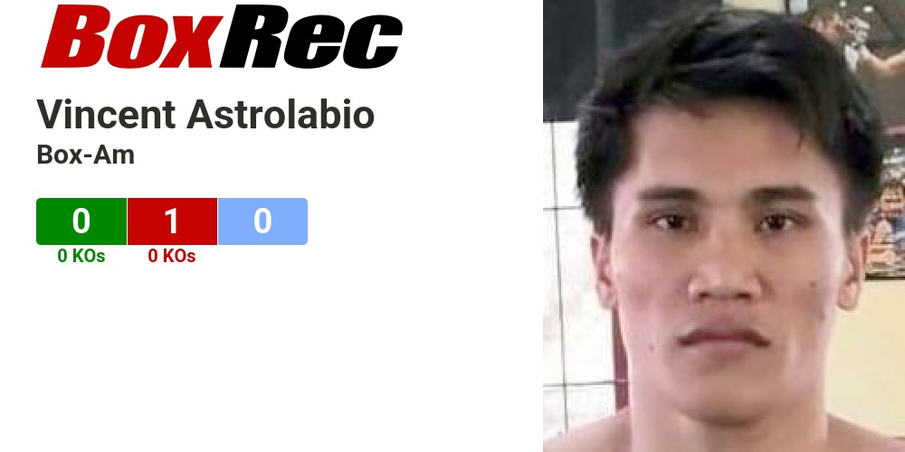 BoxRec: Vincent Astrolabio