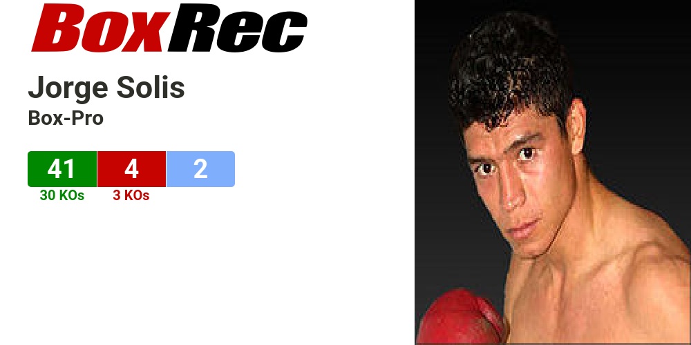 BoxRec: Jorge Solis