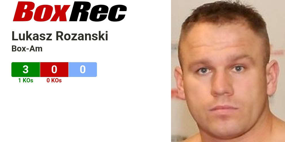 BoxRec: Lukasz Rozanski