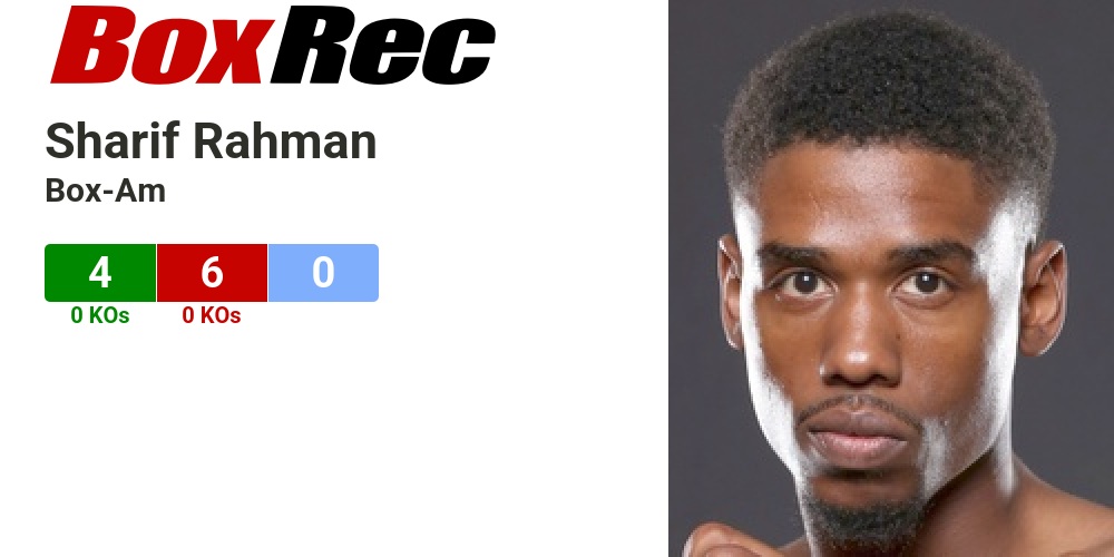 BoxRec: Sharif Rahman