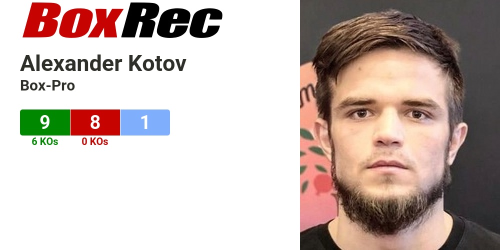 BoxRec: Alexander Kotov