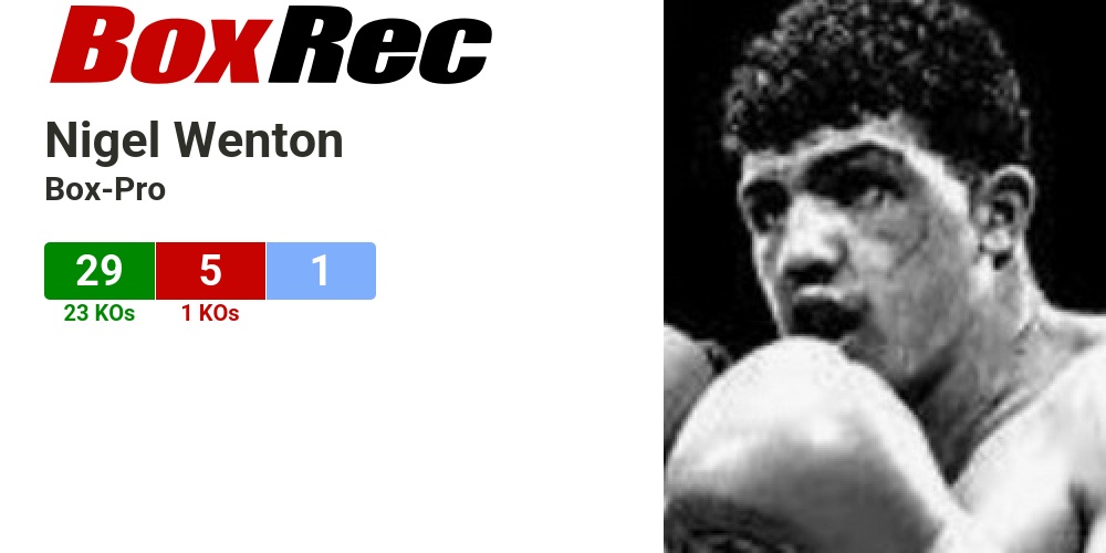 BoxRec: Nigel Wenton