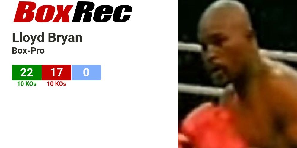 BoxRec: Lloyd Bryan