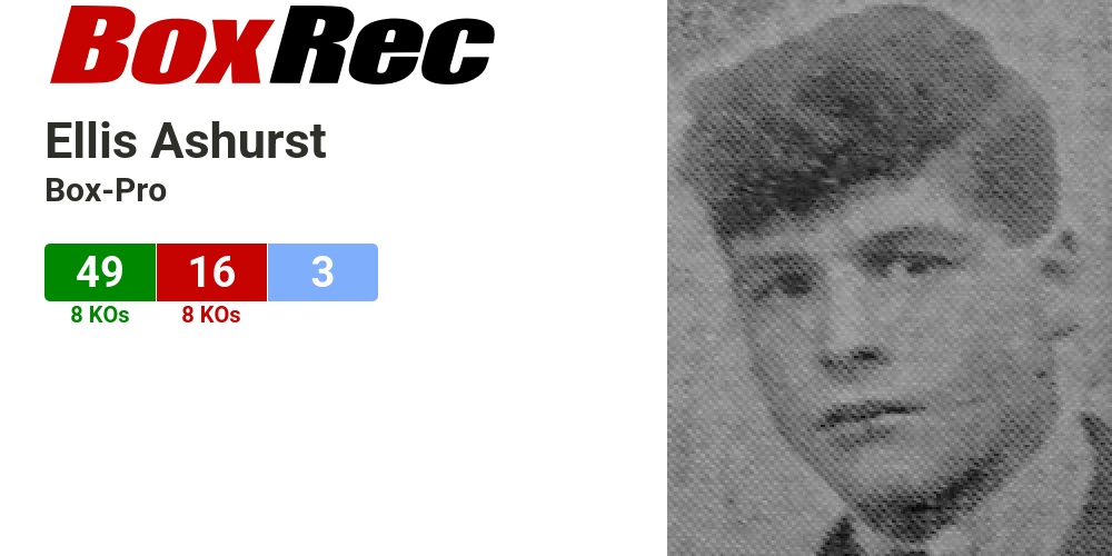 BoxRec: Ellis Ashurst