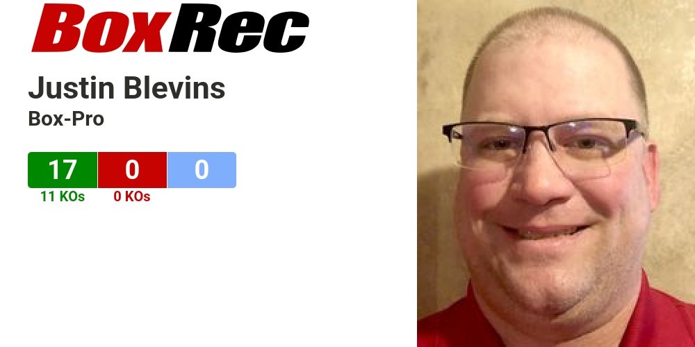 BoxRec: Justin Blevins