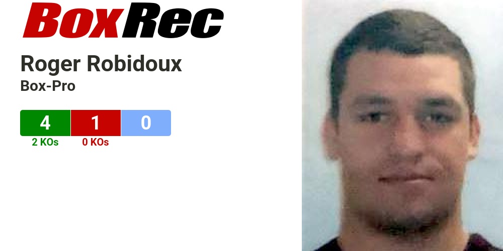 BoxRec: Roger Robidoux