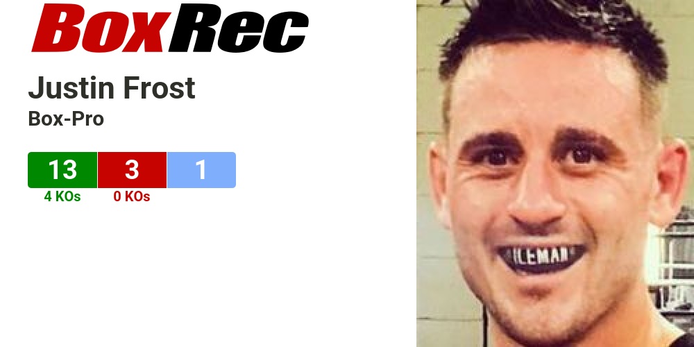 BoxRec: Justin Frost