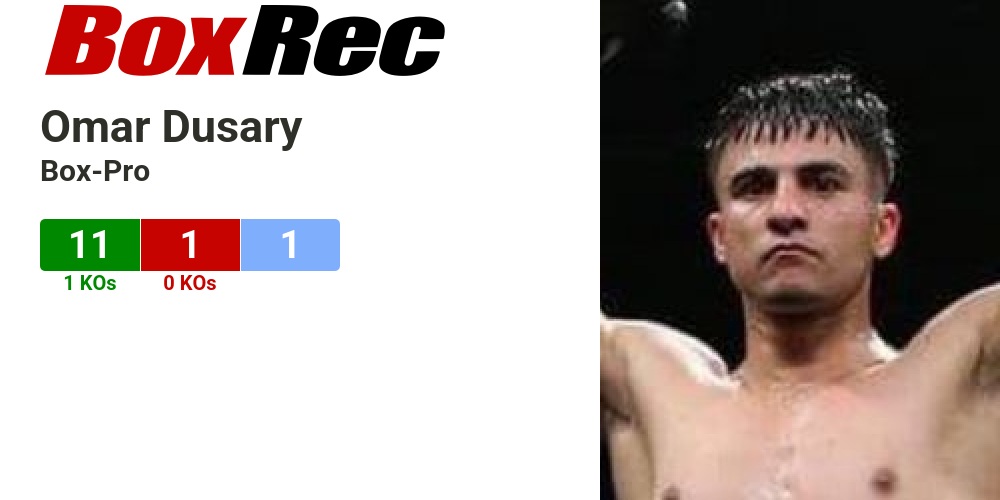 BoxRec: Omar Dusary