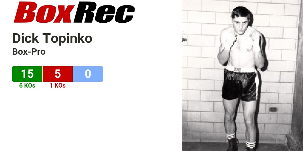 BoxRec: Dick Topinko