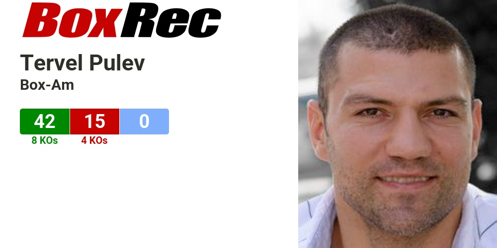 BoxRec: Tervel Pulev