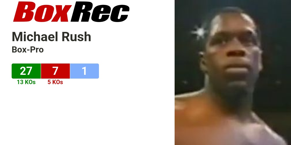 BoxRec: Michael Rush