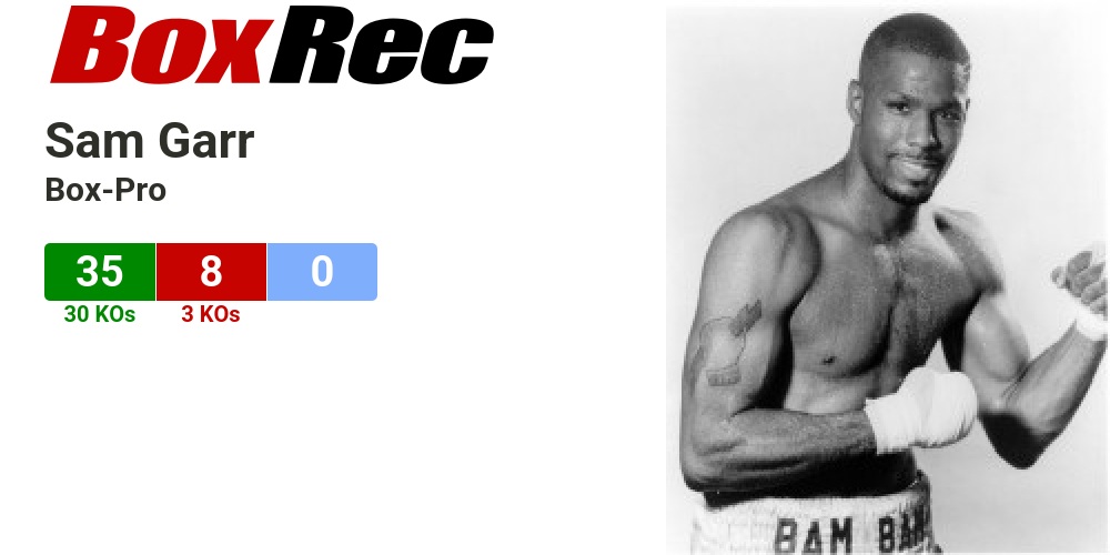BoxRec: Sam Garr