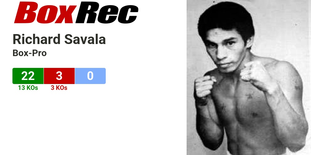 BoxRec: Richard Savala