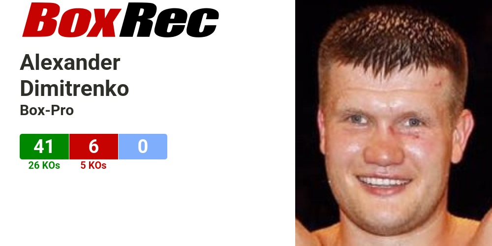 BoxRec: Alexander Dimitrenko