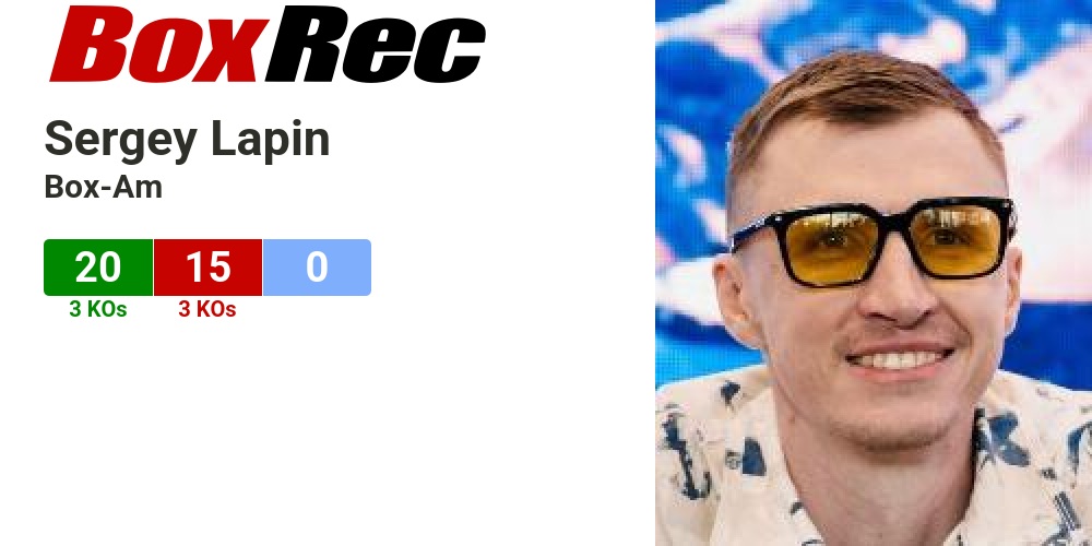 BoxRec: Sergey Lapin