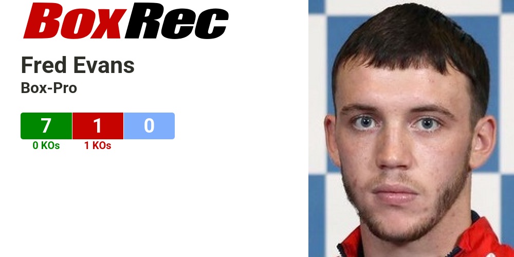 BoxRec: Fred Evans
