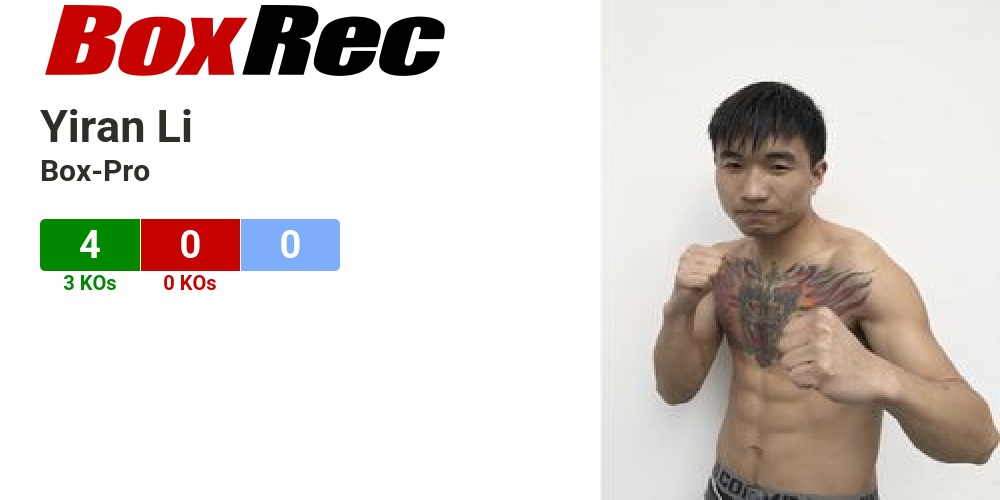 BoxRec: Yiran Li