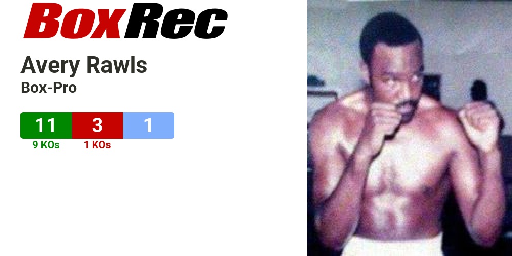 BoxRec: Avery Rawls