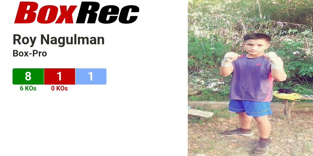 BoxRec: Roy Nagulman