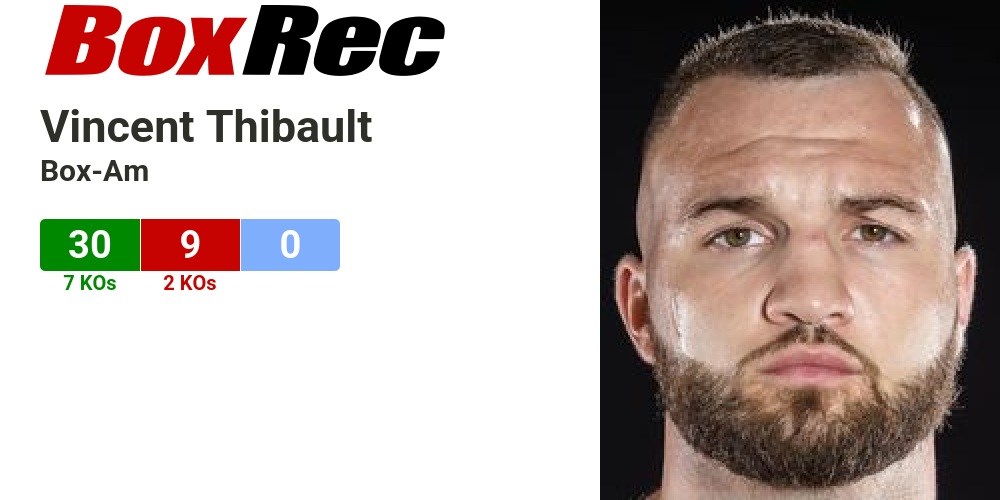BoxRec: Vincent Thibault