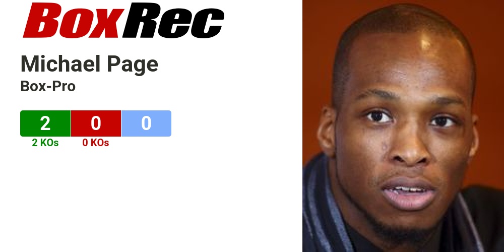 BoxRec: Michael Page