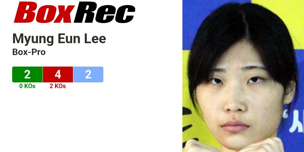 BoxRec: Myung Eun Lee