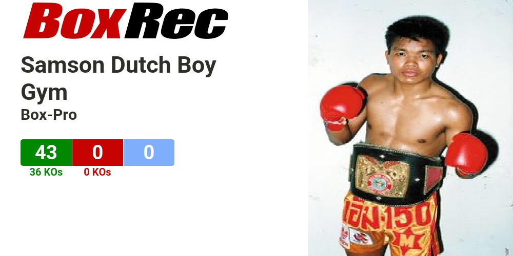 BoxRec: Samson Dutch Boy Gym