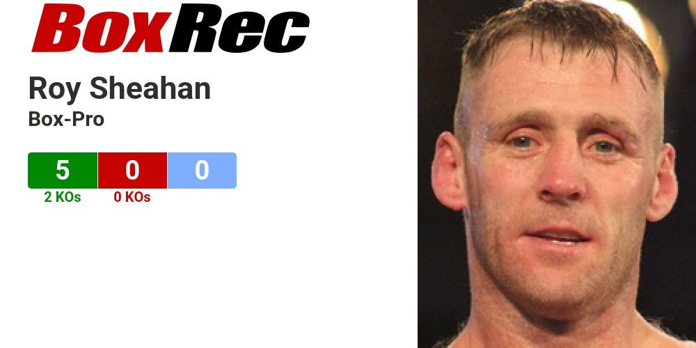 BoxRec: Roy Sheahan