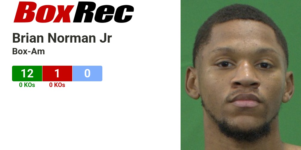 BoxRec: Brian Norman Jr