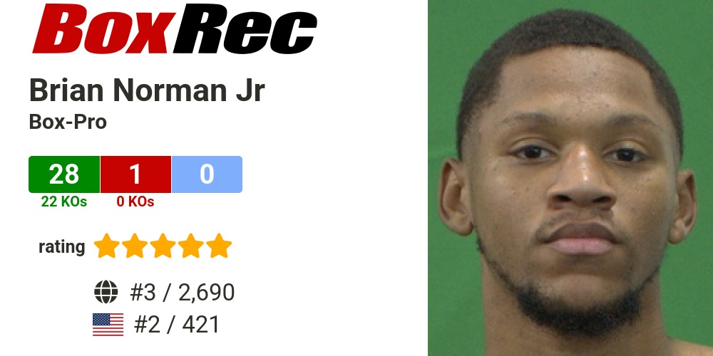 BoxRec: Brian Norman Jr