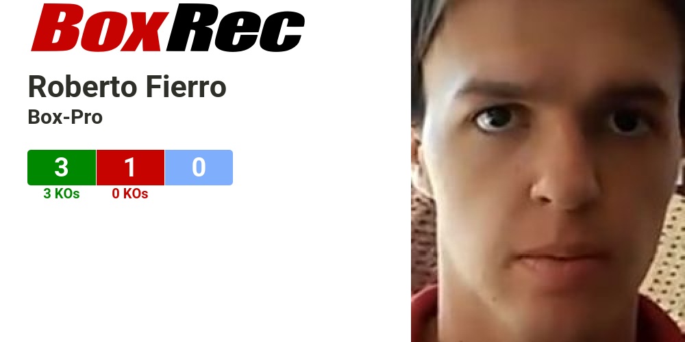BoxRec: Roberto Fierro