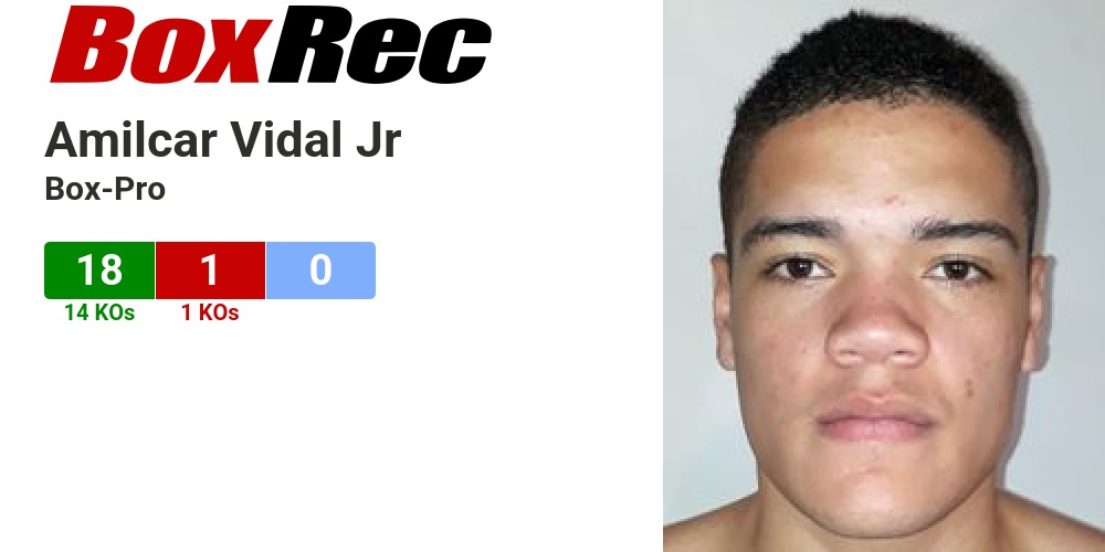 BoxRec: Amilcar Vidal Jr
