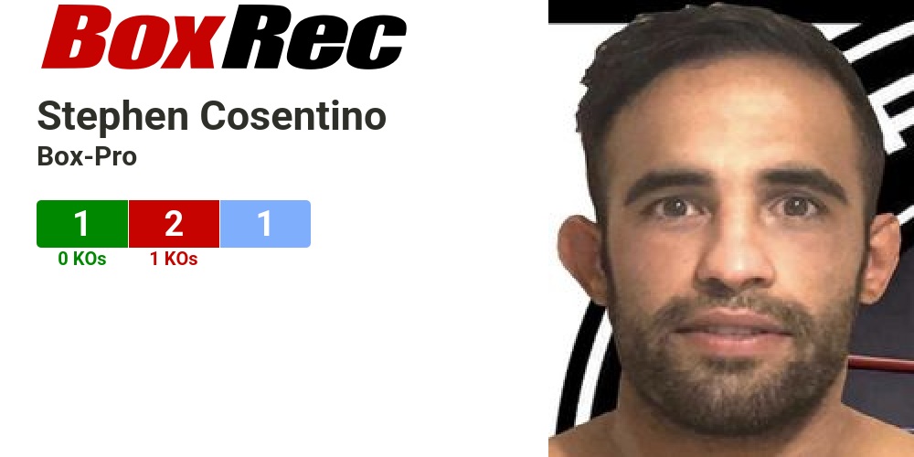 BoxRec: Stephen Cosentino