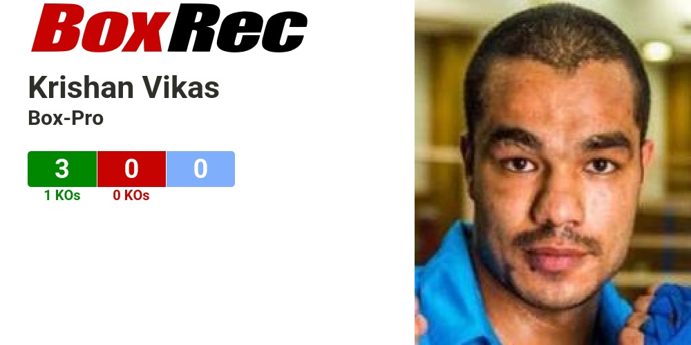 BoxRec: Krishan Vikas