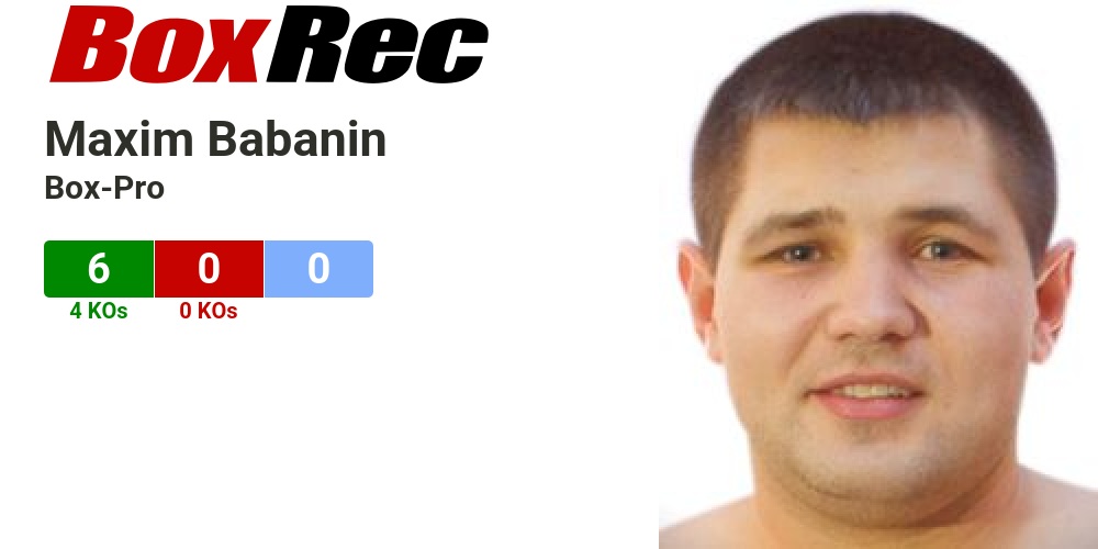 BoxRec: Maxim Babanin