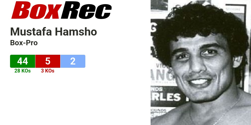 BoxRec: Mustafa Hamsho
