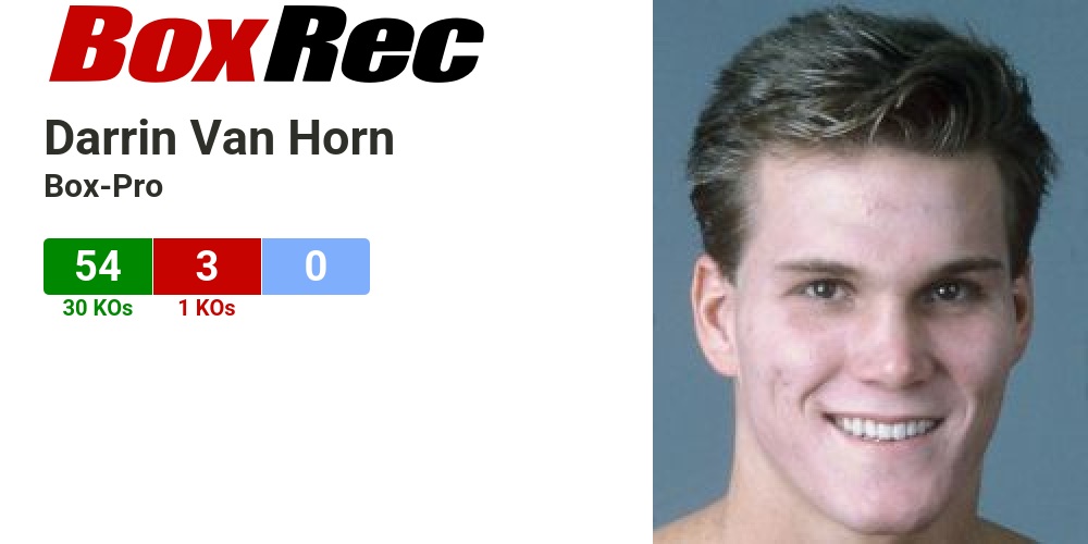 BoxRec: Darrin Van Horn