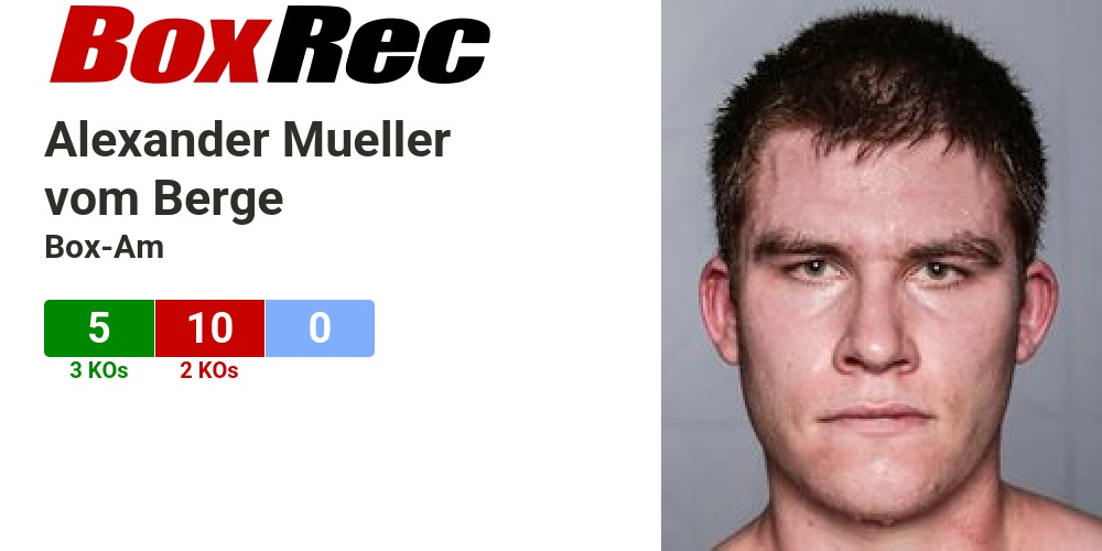 BoxRec: Alexander Mueller vom Berge