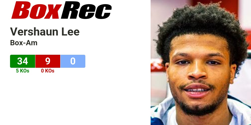 BoxRec: Vershaun Lee