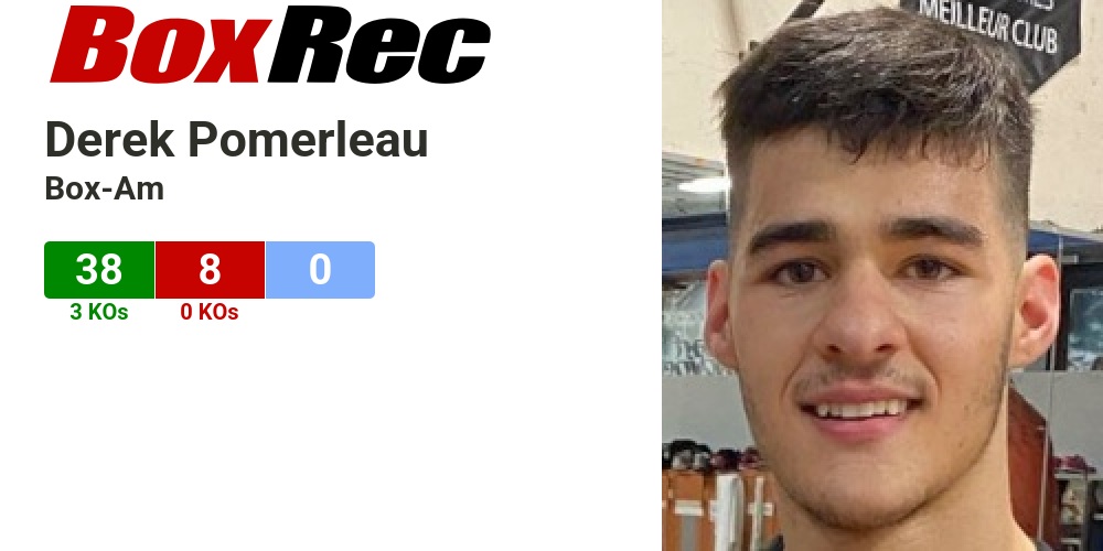 BoxRec: Derek Pomerleau