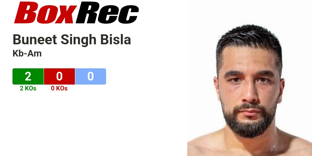 BoxRec: Buneet Sing Bisla