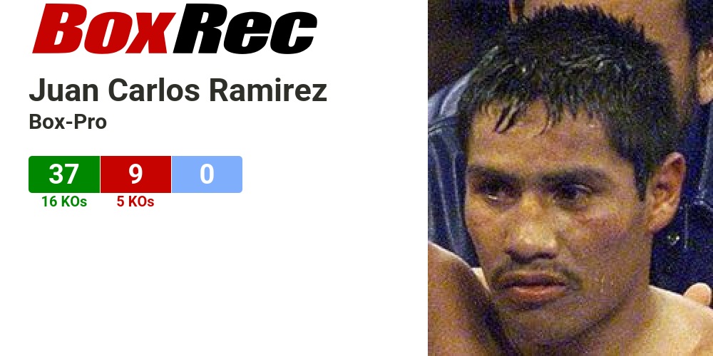 BoxRec: Juan Carlos Ramirez