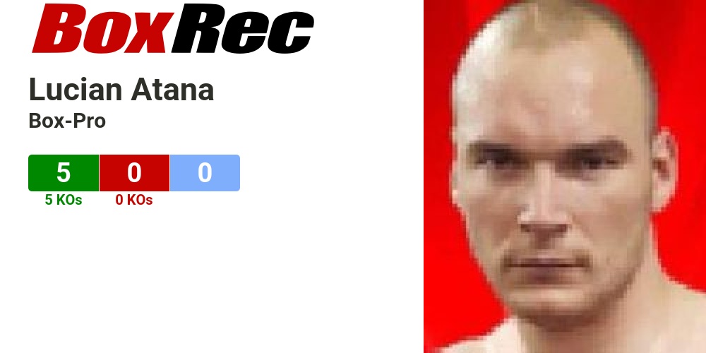 BoxRec: Lucian Atana