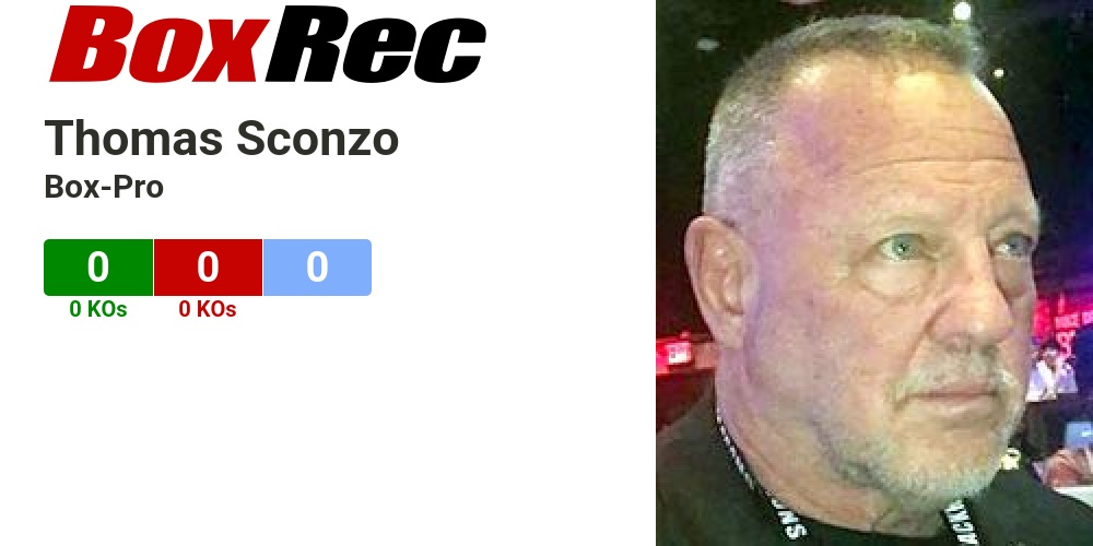 BoxRec: Thomas Sconzo