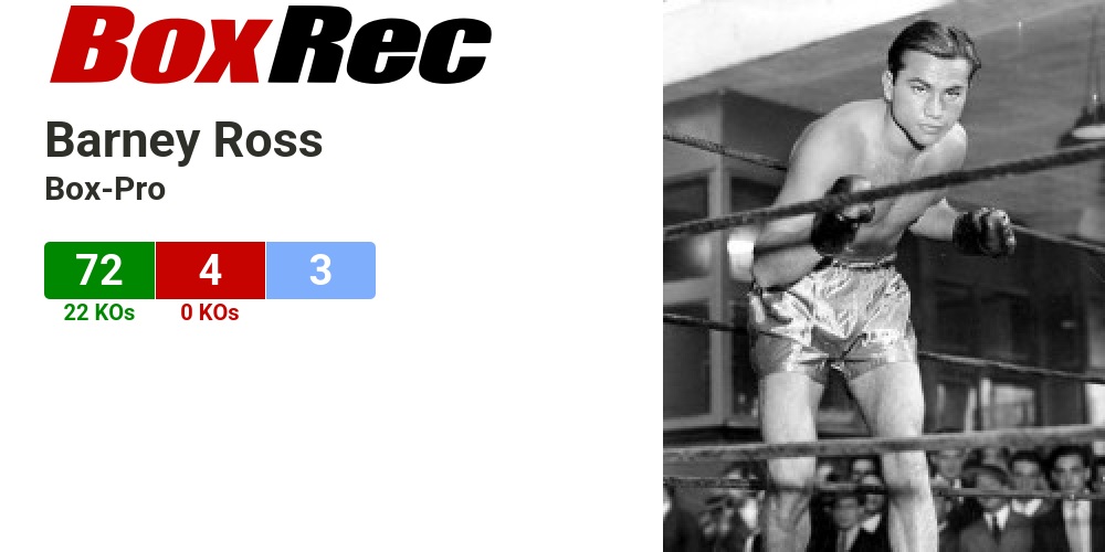 BoxRec: Barney Ross