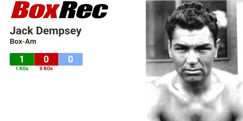 BoxRec: Jack Dempsey