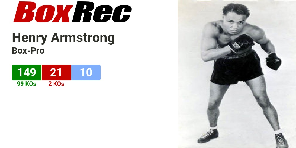 BoxRec: Henry Armstrong
