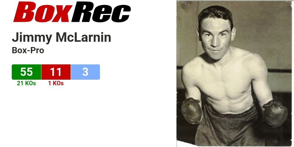 BoxRec: Jimmy McLarnin